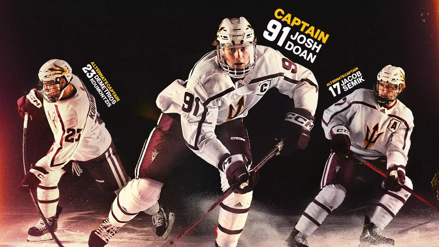 Hockey Captains Named, Josh Doan Dons the 'C' - Sun Devil Athletics