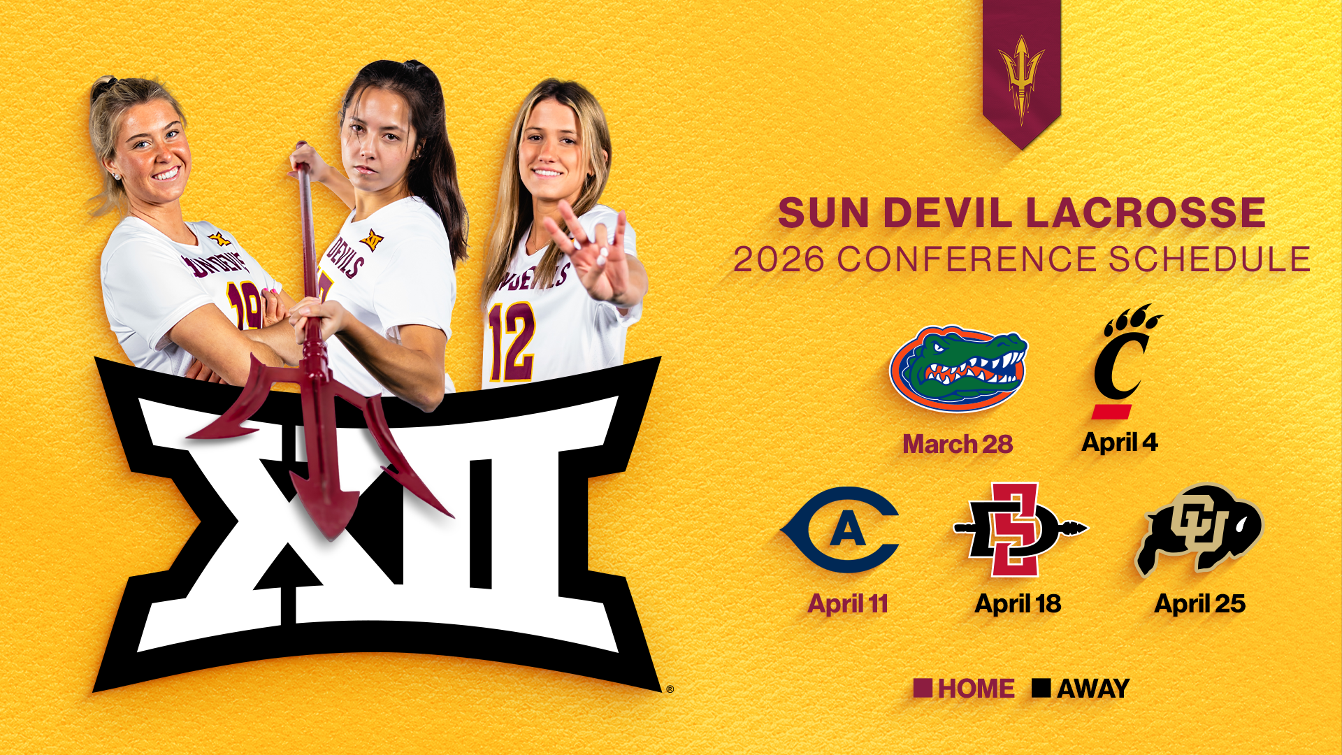 Lacrosse's Big 12 schedule released - Sun Devil Athletics | ASU
