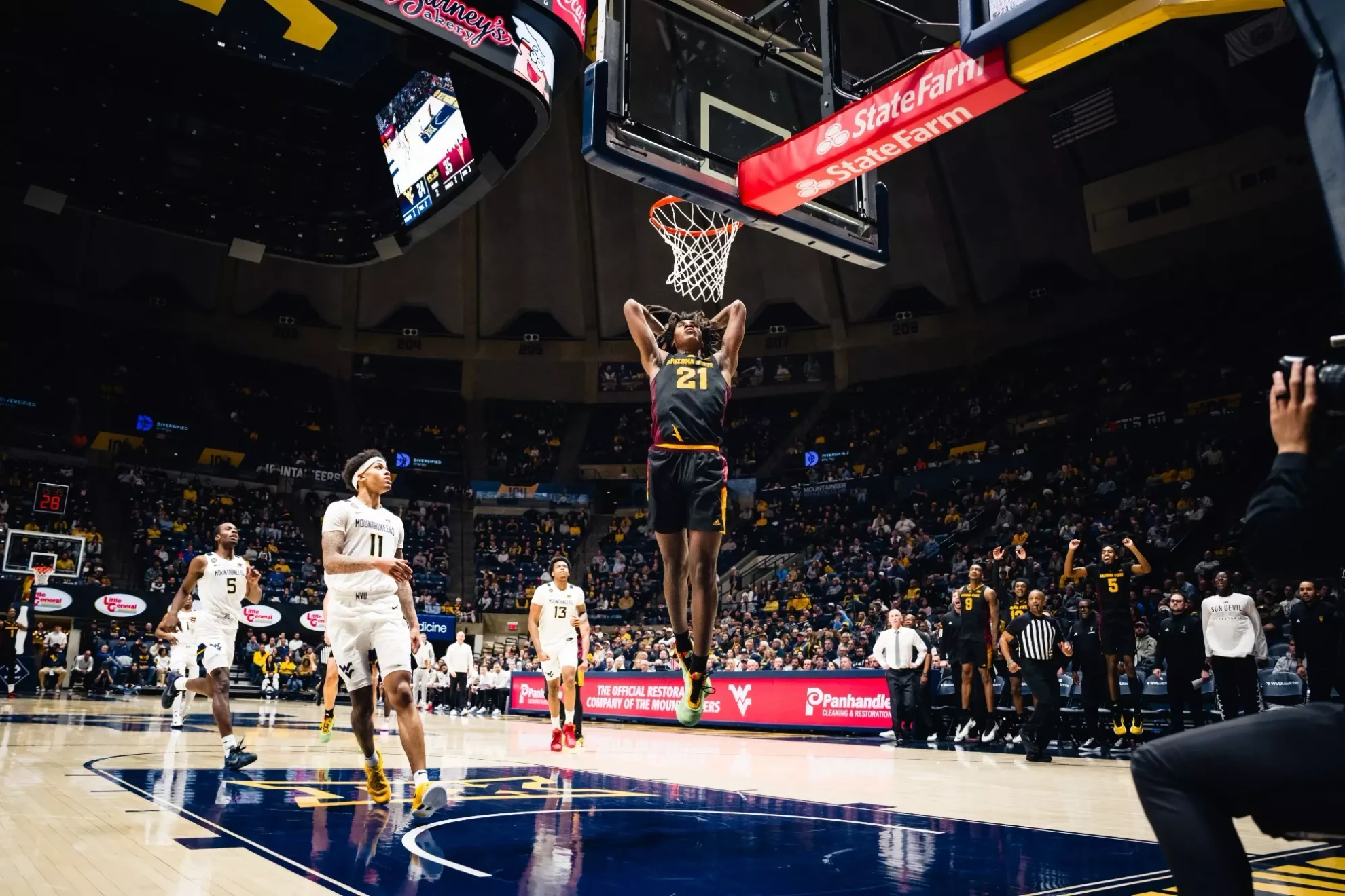 Arizona State Men's Basketball Stuns No. 23 West Virginia in Morgantown ...