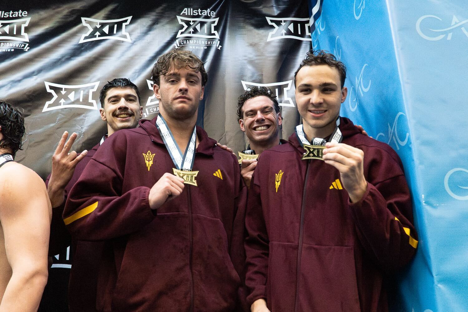 Sun Devil Men set Big 12 record in 400 medley relay, No. 2/17 Swim and ...