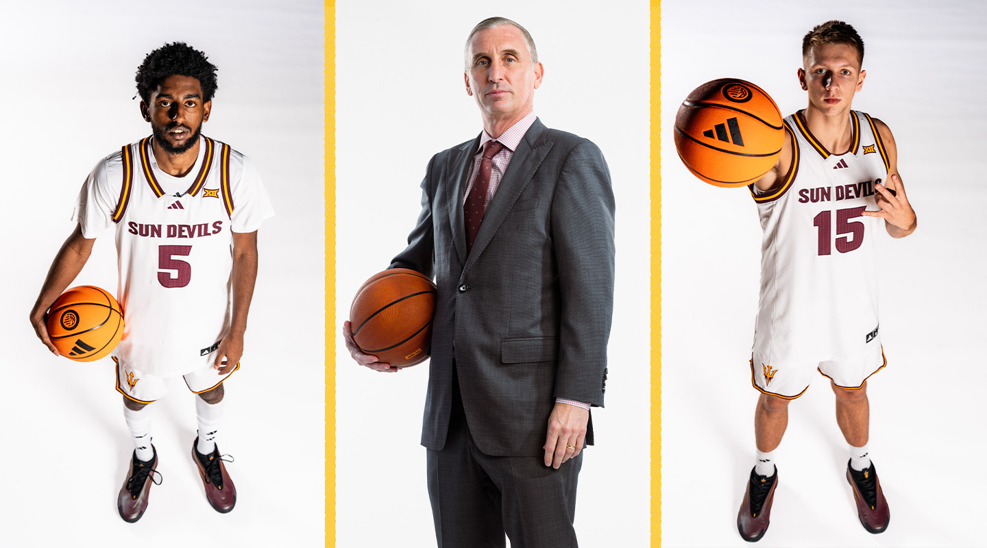 Moe Odum, Noah Meeusen joining Coach Hurley at Big 12 Media Day - ASU ...