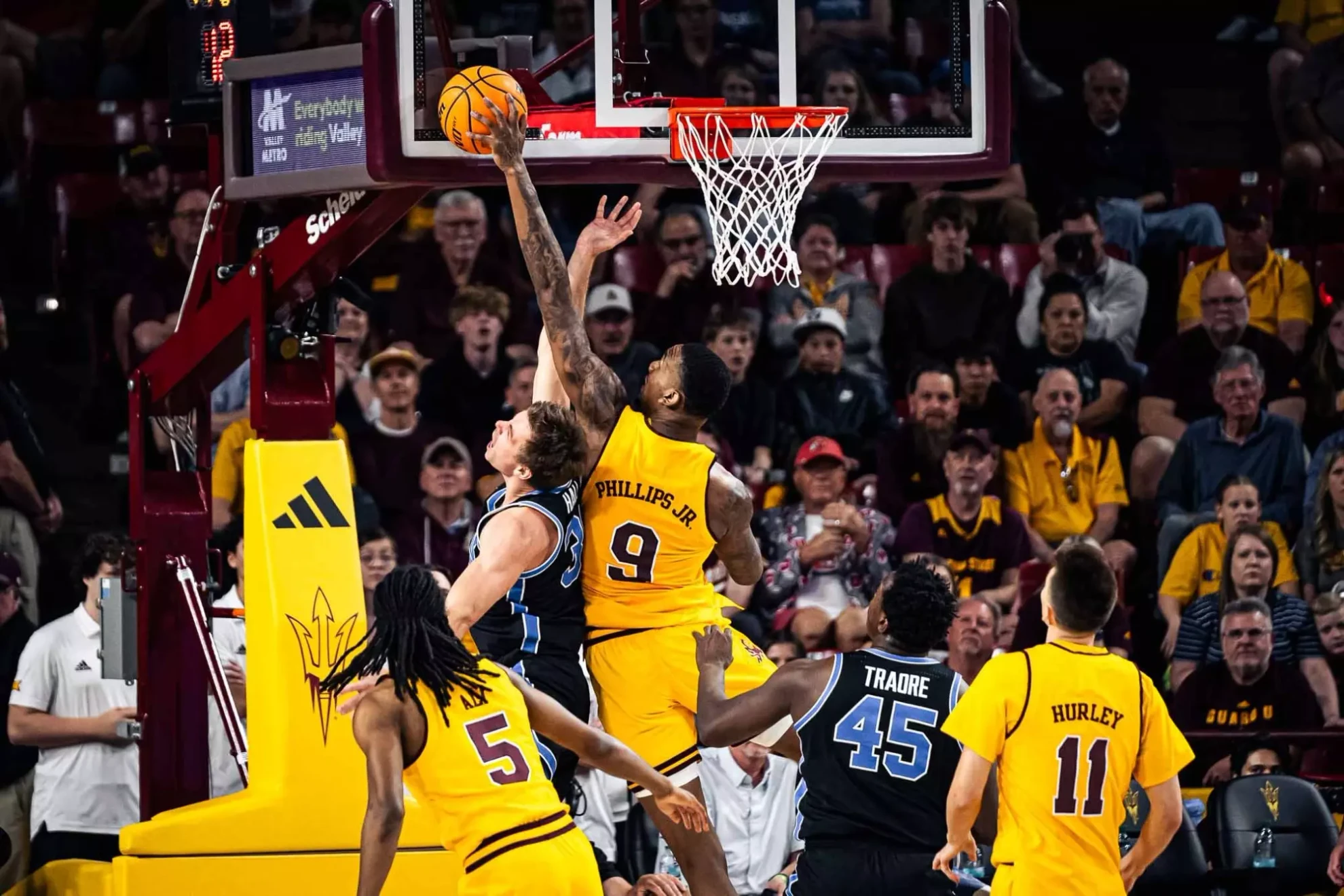 Undermanned Men's Basketball Falls to BYU - ASU Sun Devil Athletics