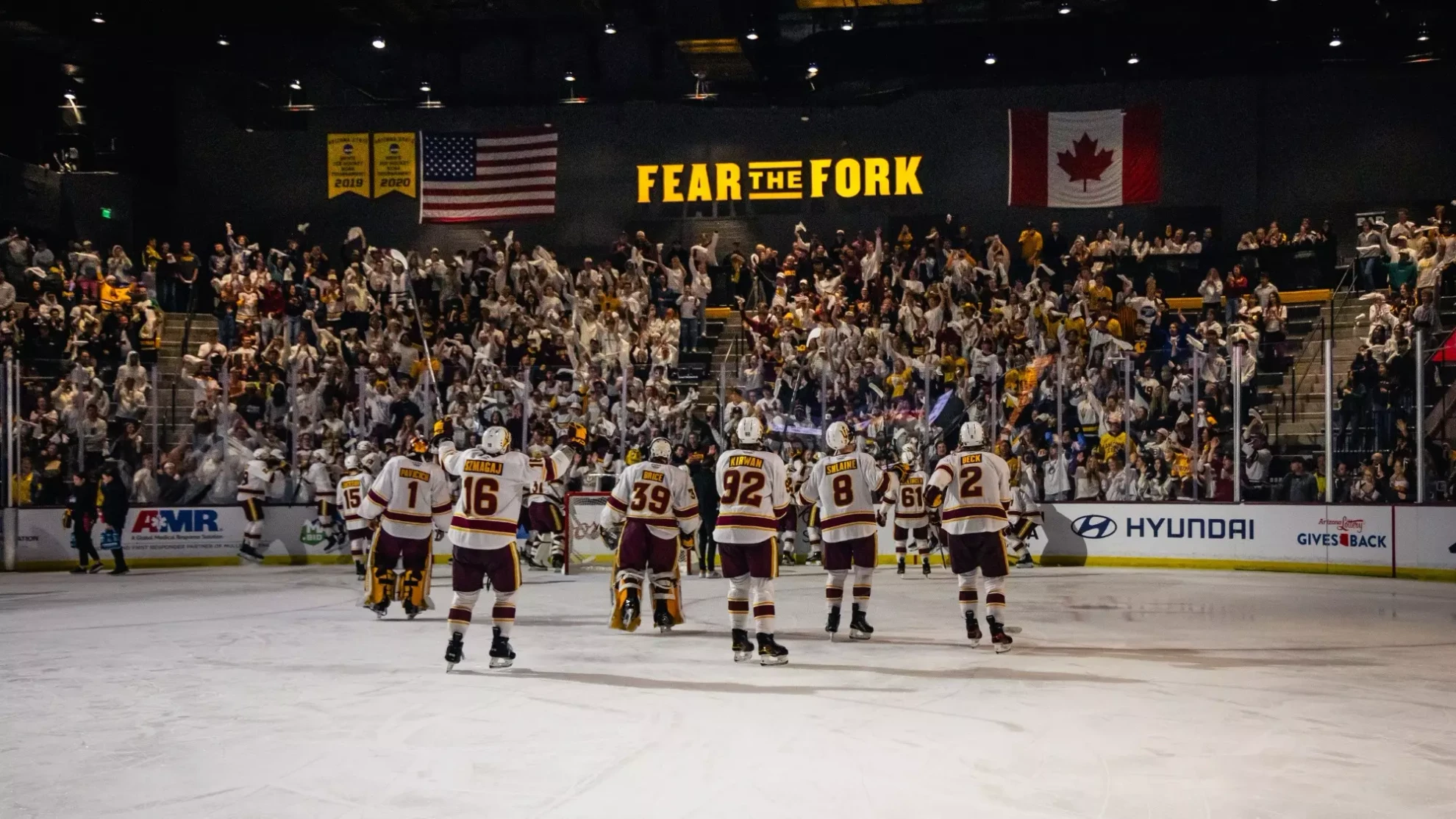 Epic Barn Burner Advances Hockey to NCHC Frozen Faceoff - Sun Devil ...