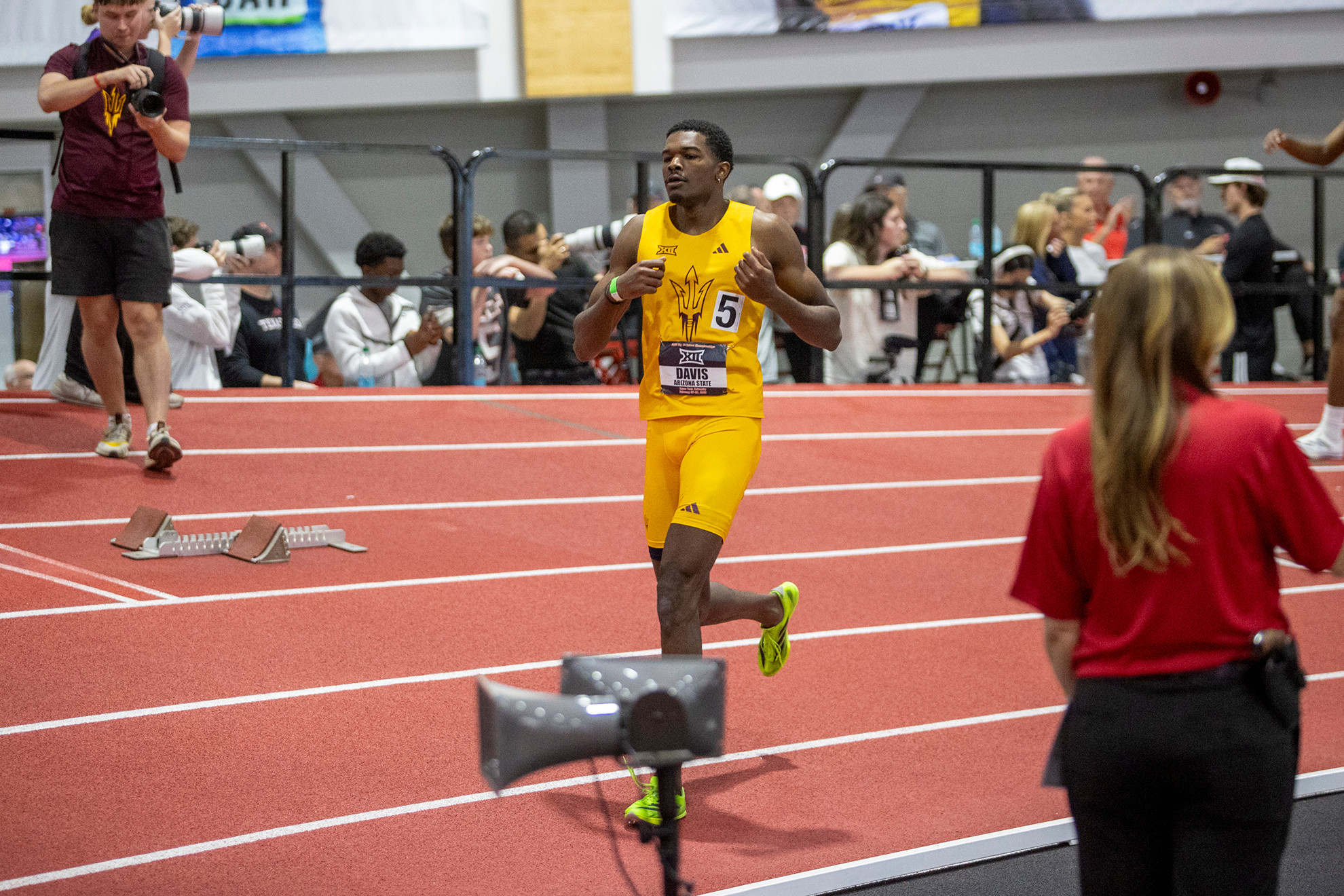 Track and Field’s Davis, Thompson capture titles at Big 12 Indoor ...